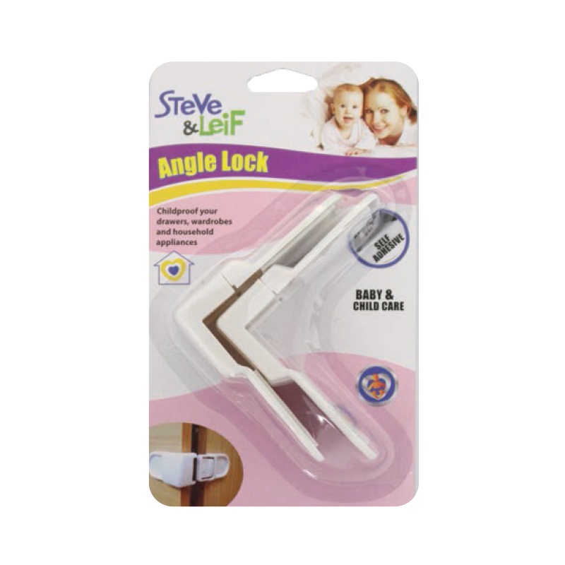 SL ANGLE LOCK WHITE 8CMX8CM 2PPP SL-B1922 | Door Hardware & Locks ...