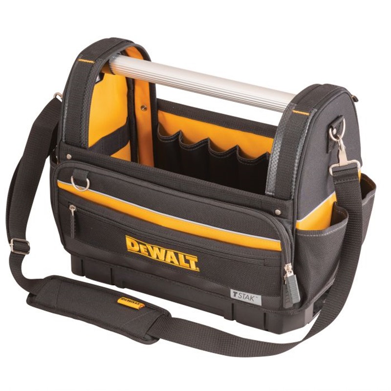 DEWALT HEAVY DUTY TSTAK SOFT TOOL TOTE 450x350x240mm DWST82990 1 Toolboxes Tool Bags Work Benches Horme Singapore