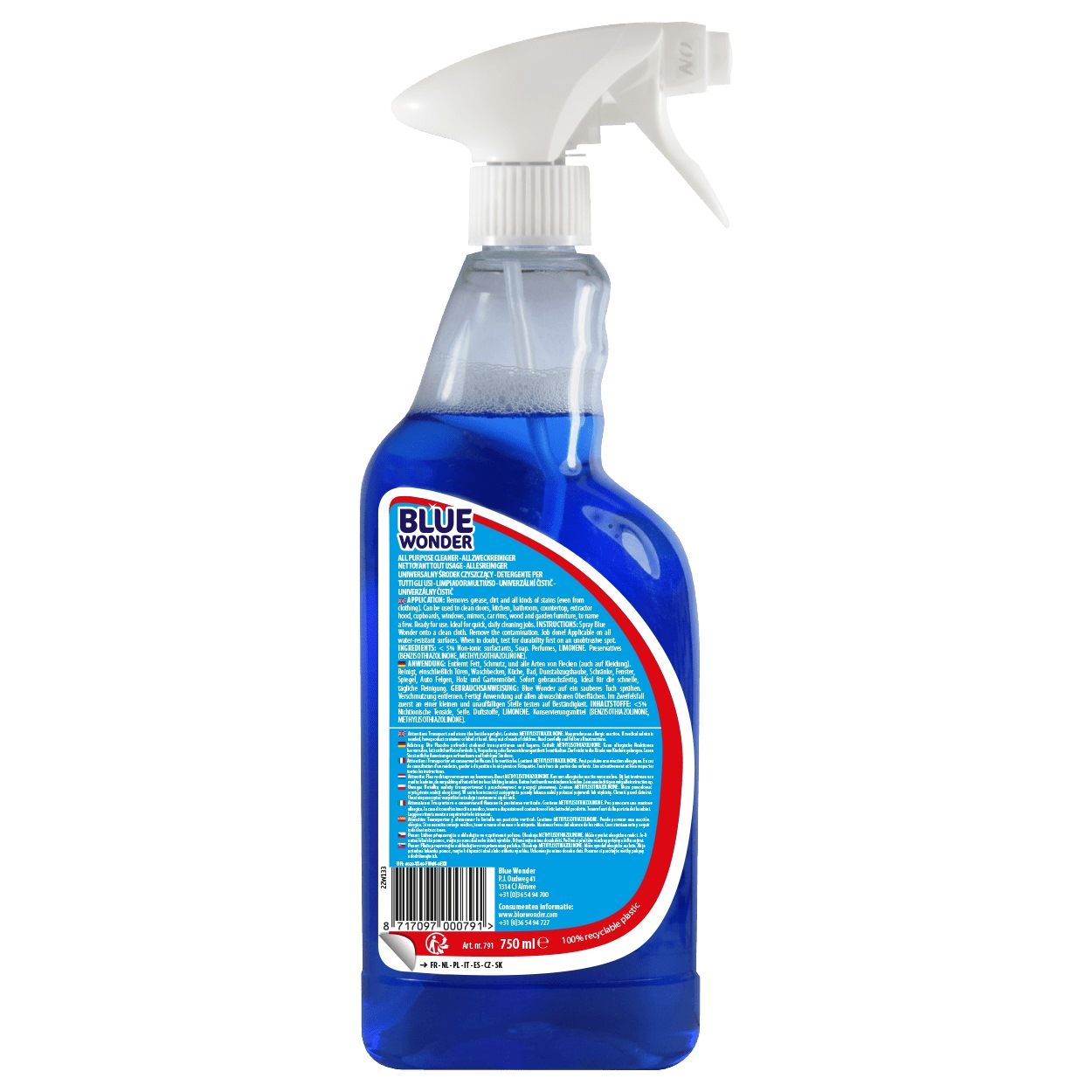 BLUE WONDER POWER ALL PURPOSE SPRAY 750ML 00791 | Multipurpose Cleaners ...