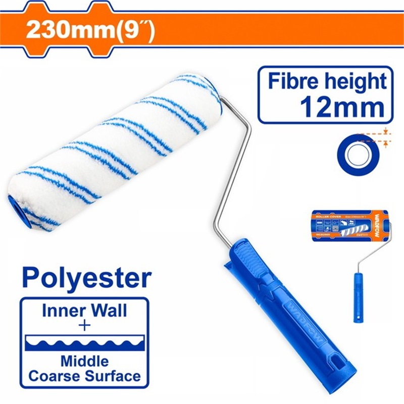 WADFOW 9" PAINT ROLLER WCB1909 | Paint Brushes, Paint Rollers ...